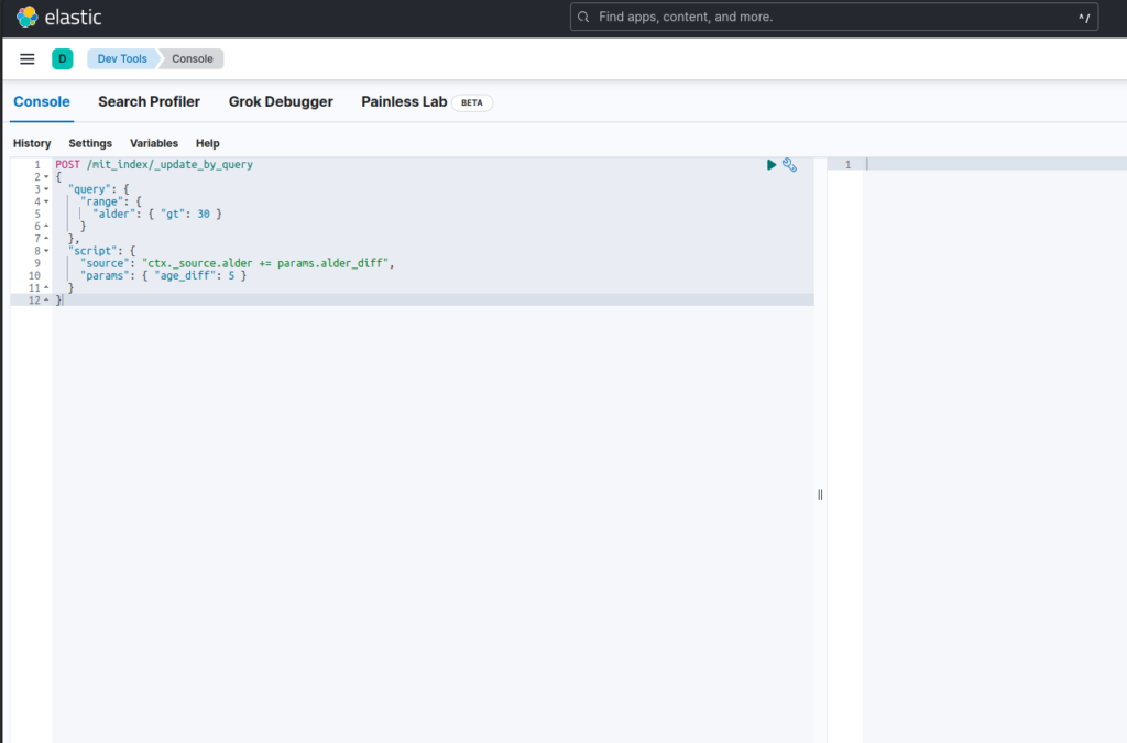 Opdatering af dokumenter i Elastic ved hjælp af painless script ...